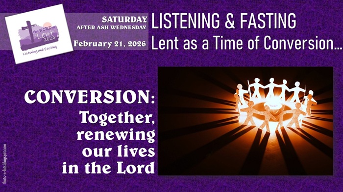 04. Saturday after Ash Wednesday - Indian Catholic Matters