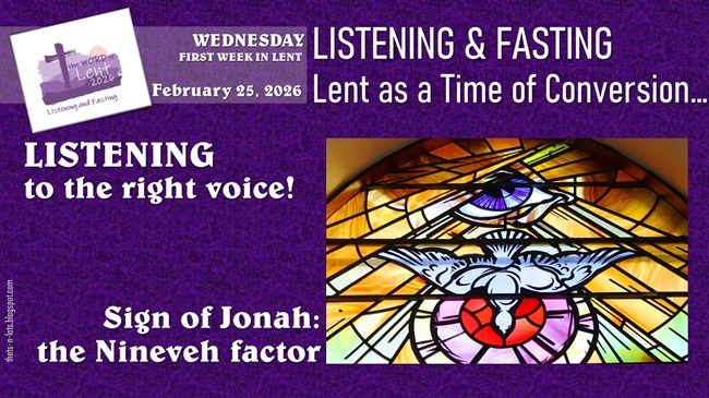 08. Wednesday First Week Lent A - Indian Catholic Matters